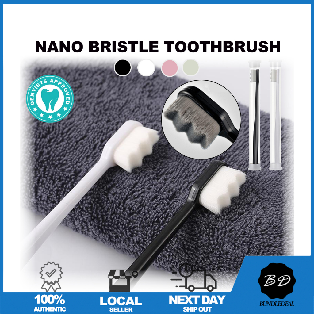 🚀[SG] 20k Nano Soft Bristles Toothbrush/ Adult Ultra Fine Super Soft ...