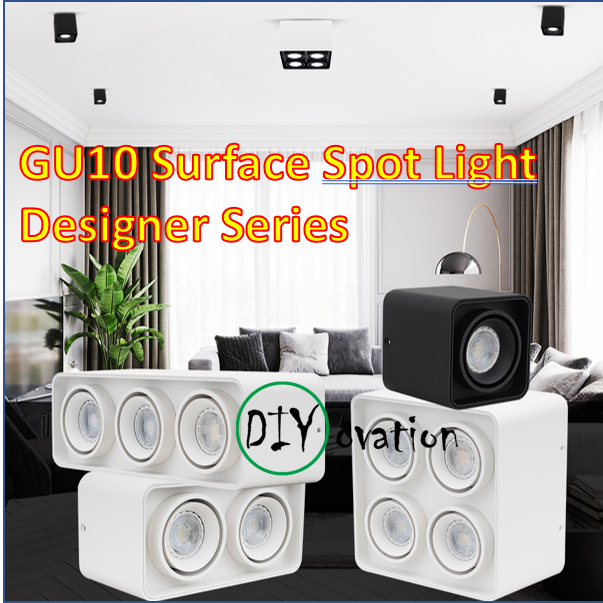 Designer Surface Spot Light Fitting/ GU10 Concrete ceiling light/ HDB ...