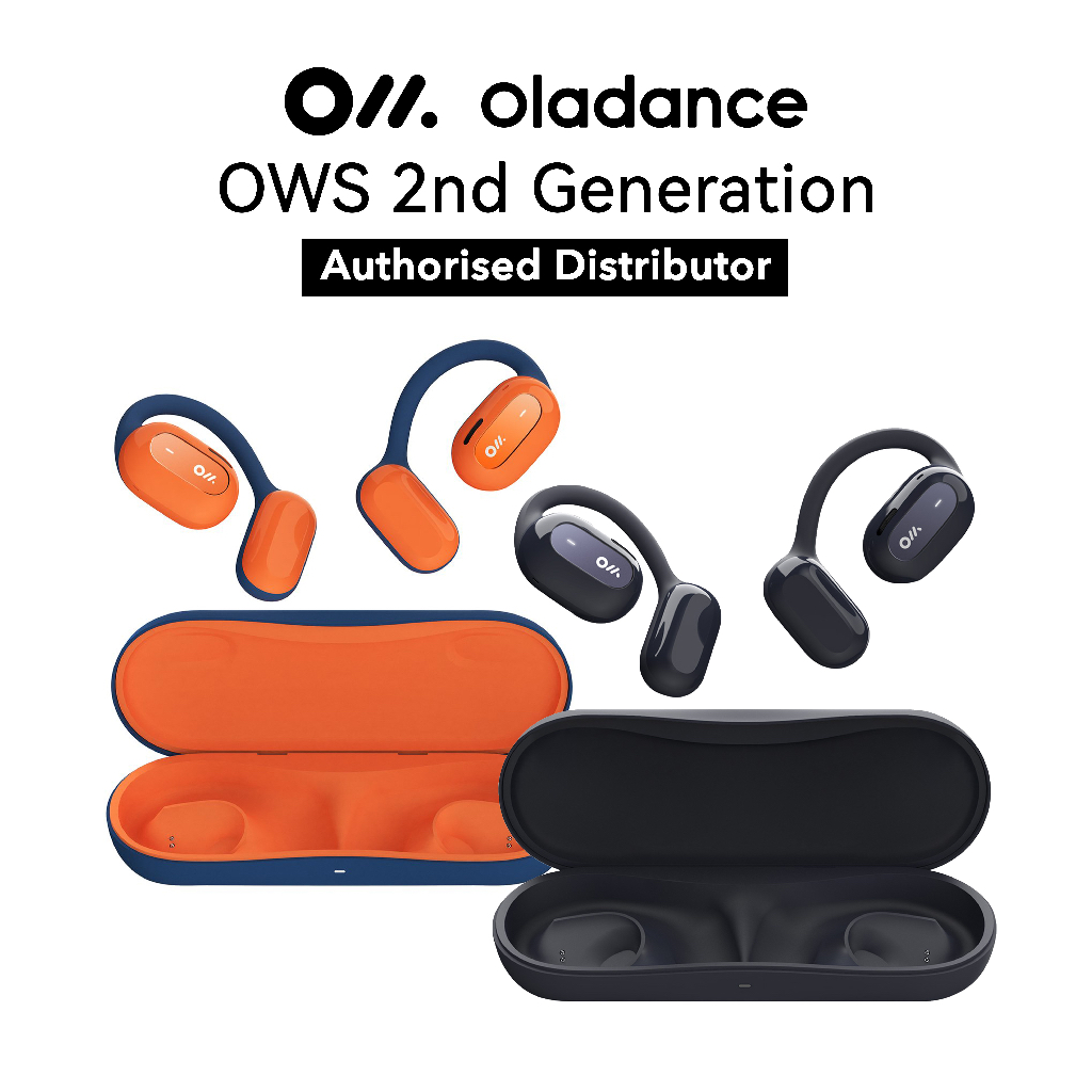 Oladance OWS 2 Open Ear Headphones Bluetooth 5.2 Wireless Earbuds for ...