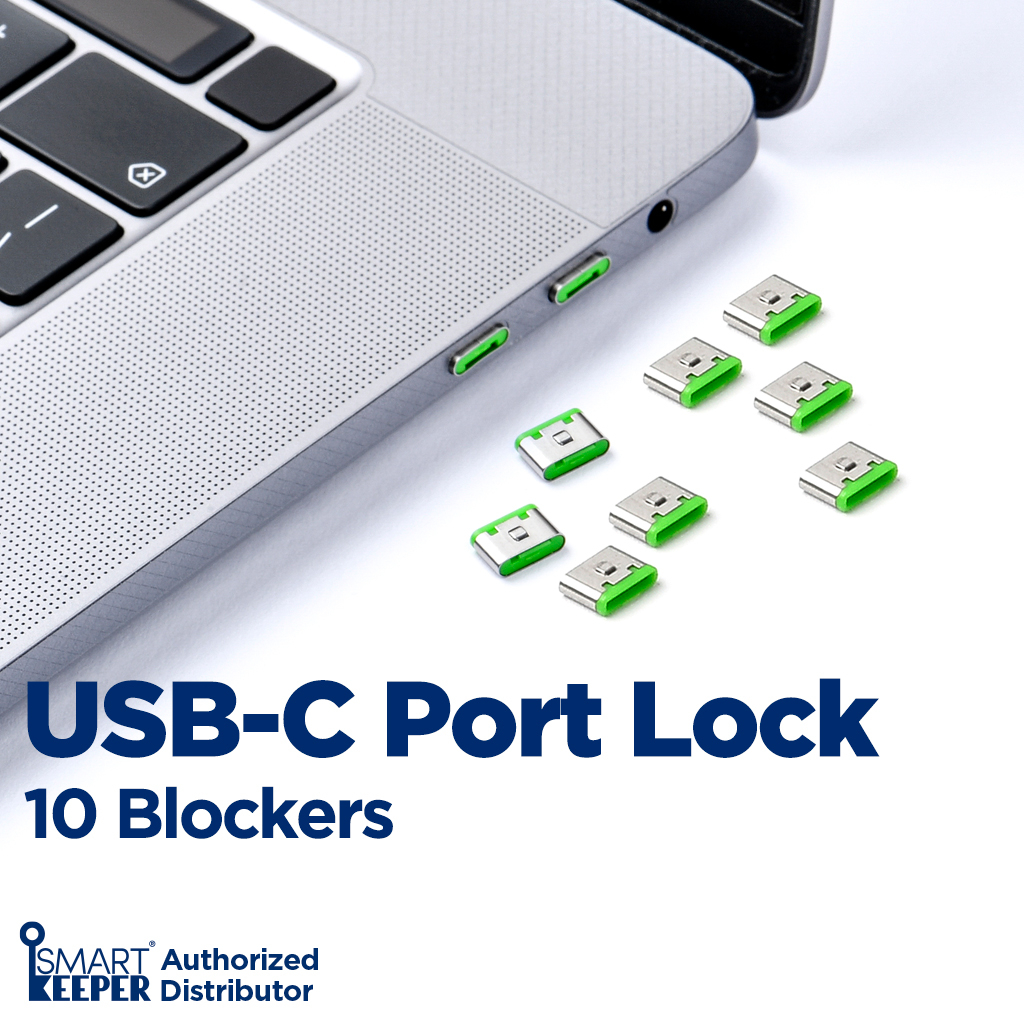 USB-C Port Lock 10 (USB-C blocker for data security x 10ea) | Shopee ...