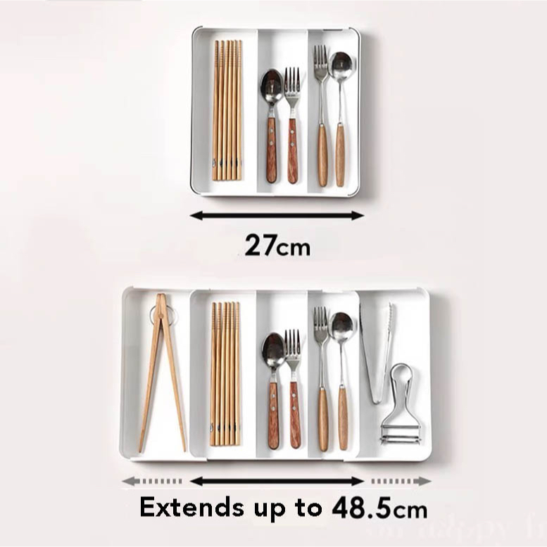 Minimalist Telescopic Expandable Drawer Organiser Tray, Adjustable ...