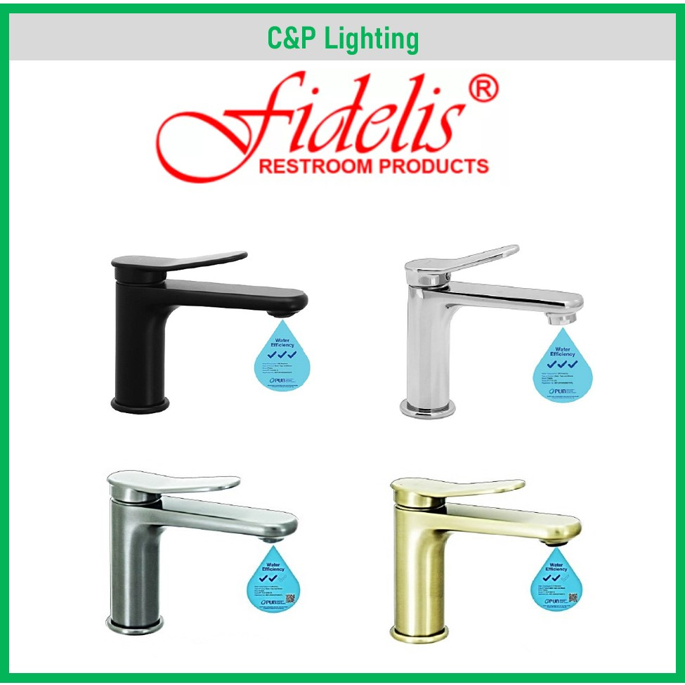 Fidelis Basin Mixer / Cold Tap Coober Series Matte Black / Chrome FT ...