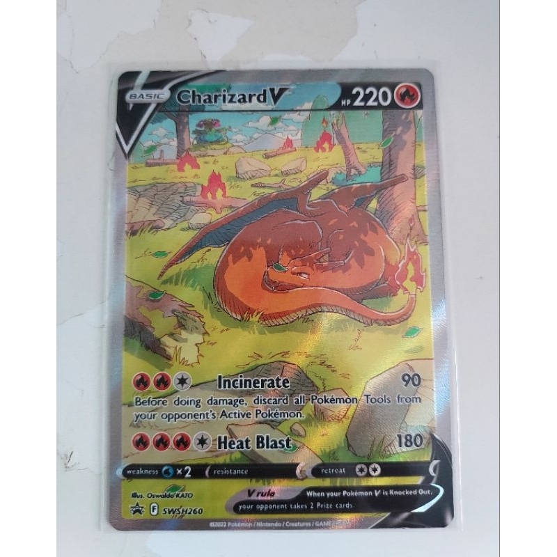 Pokemon swsh260 charizard v promo card | Shopee Singapore