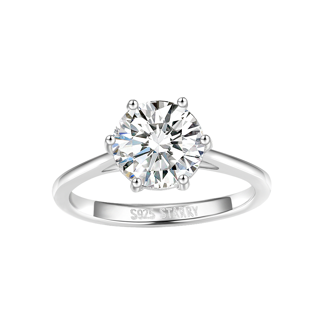 The Starry Co. Ella 2CT Solitaire Ring | Shopee Singapore