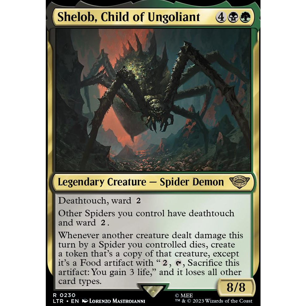 LTR_230 SHELOB, CHILD OF UNGOLIANT MTG: Magic the Gathering: Lord of ...