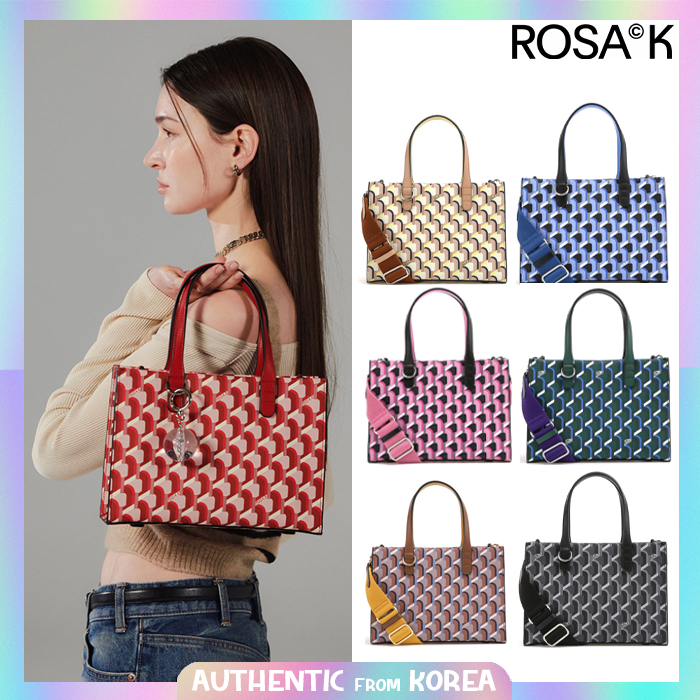 ROSA K WOMEN BAG Cabas Monogram Day Tote bag SM size shoulder bag 8 ...