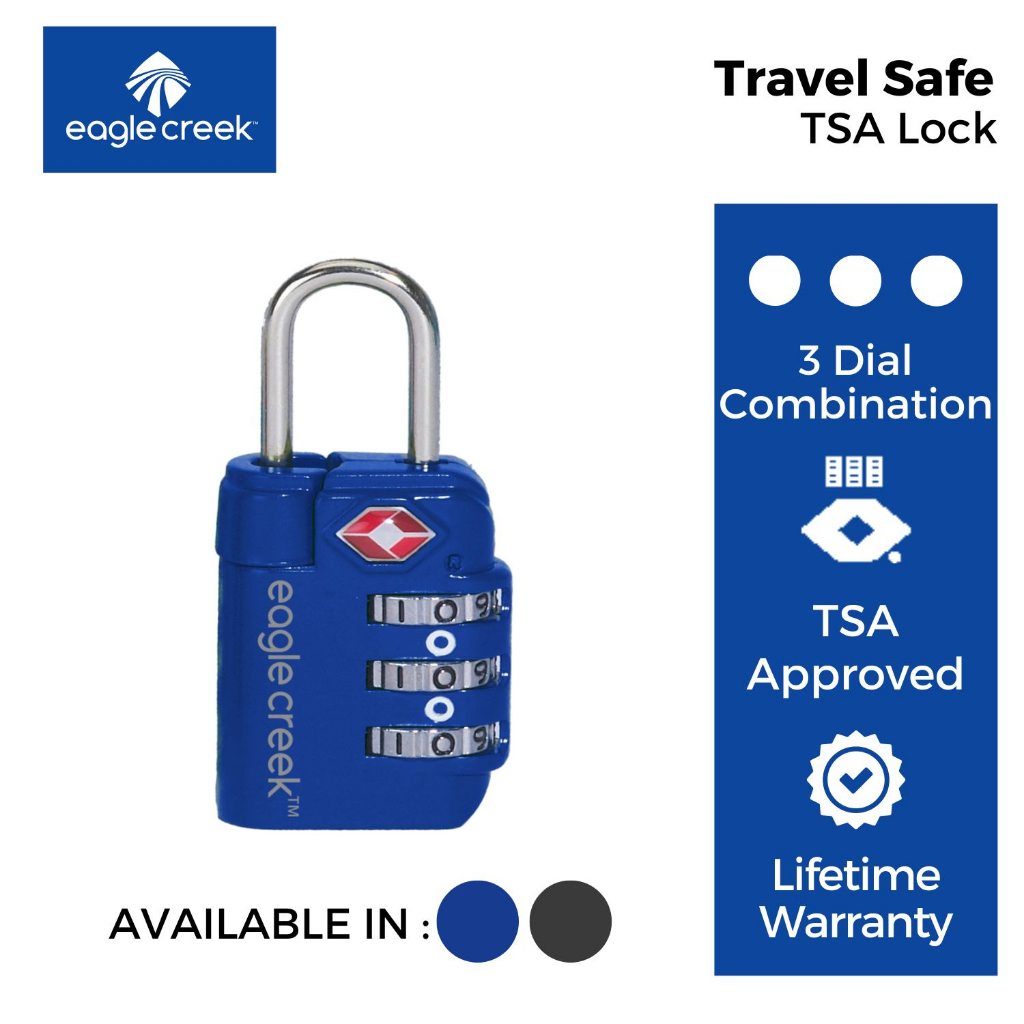 Eagle Creek Travel Safe Travel Sentry ® approved Lock | Shopee Singapore
