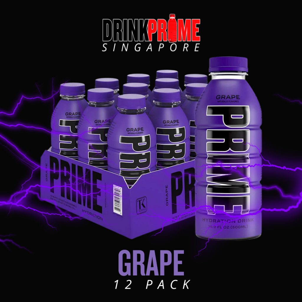 [SG READYSTOCK] Prime Hydration - GRAPE (12 Pack) | Shopee Singapore