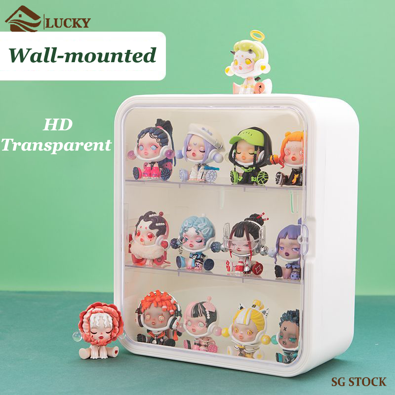 SG Stock 3 Layers Wall Acrylic Display Box Shelf Case Blind Box Popmart ...