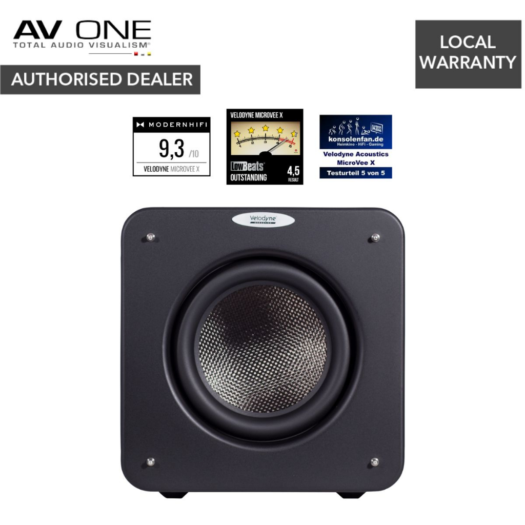 Velodyne Acoustics MicroVee X Subwoofer - AV One Authorised Dealer ...