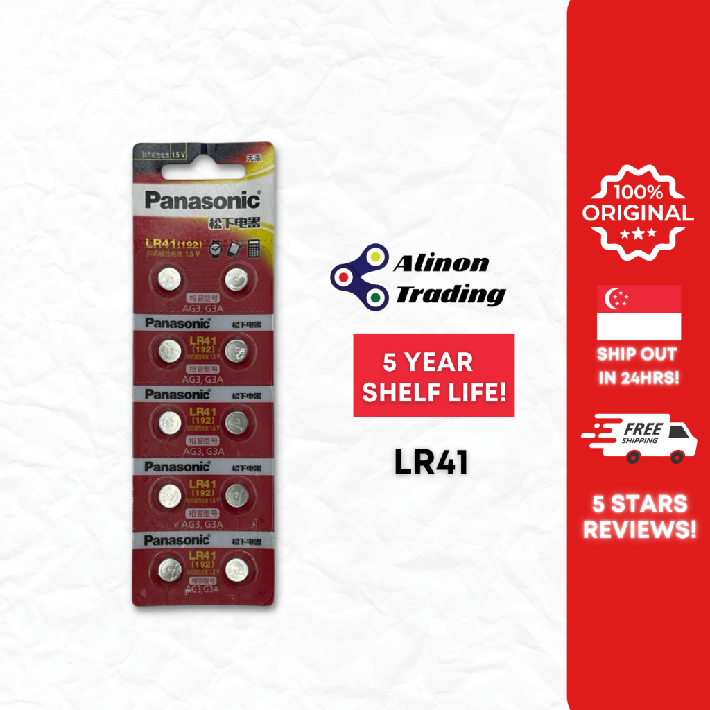 Panasonic LR41 LR44 LR1130 Lithium Battery button cell batteries | Shopee Singapore