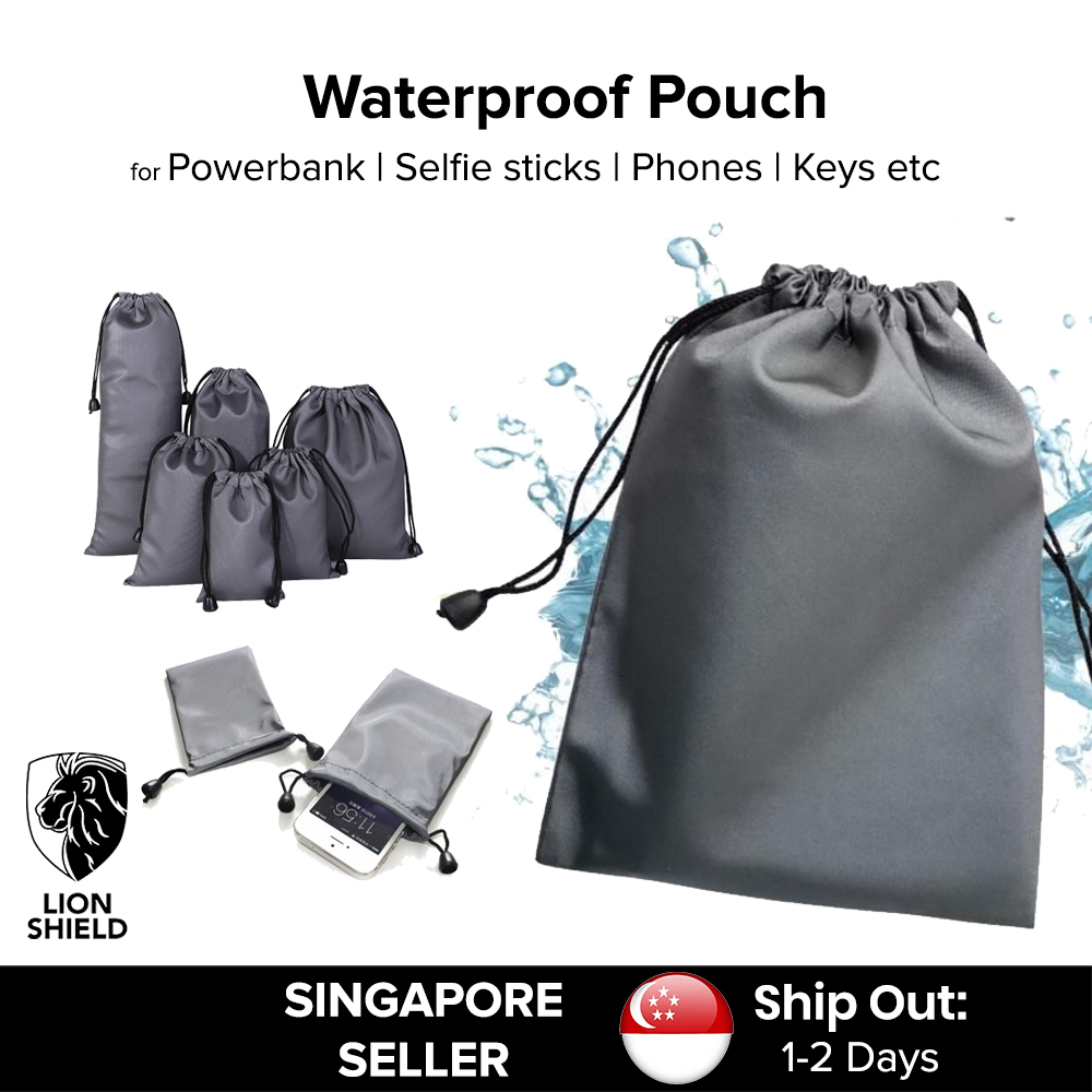 (SG) Waterproof Pouch/Bag for Powerbank/AirPod/Phone/Earbuds/cable/note ...