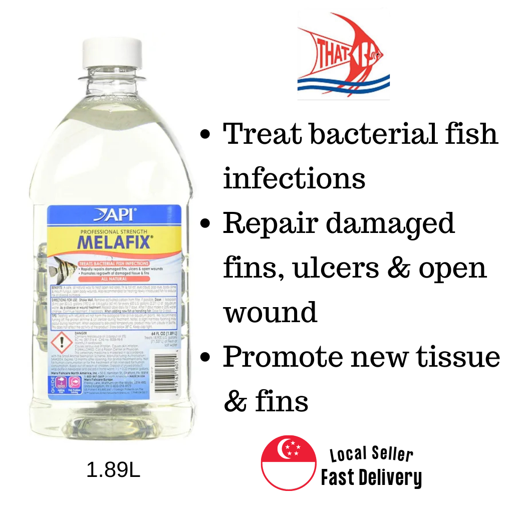 API MELAFIX ANTIBACTERIAL FISH MEDICATION 1.89L That Aquarium | Shopee ...