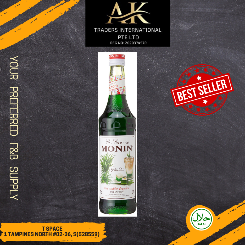 MONIN PANDAN SYRUP 700ML [HALAL] | Shopee Singapore