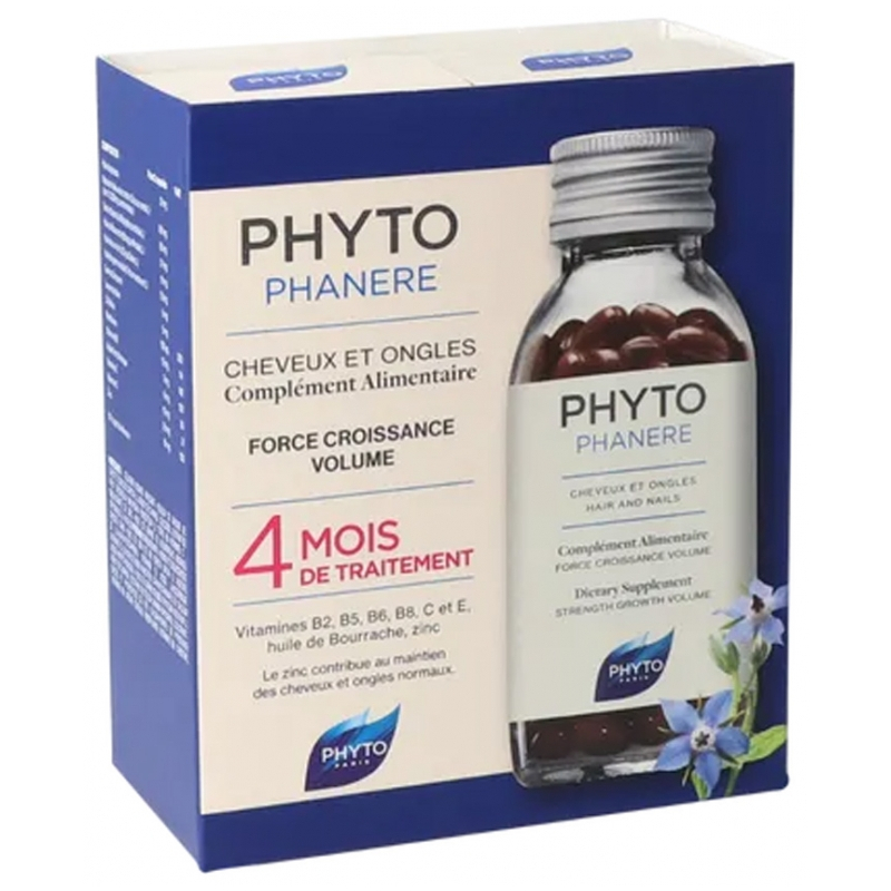 Phyto Phytophanere Hair and Nails 2 x 120 Gel-Caps | Shopee Singapore
