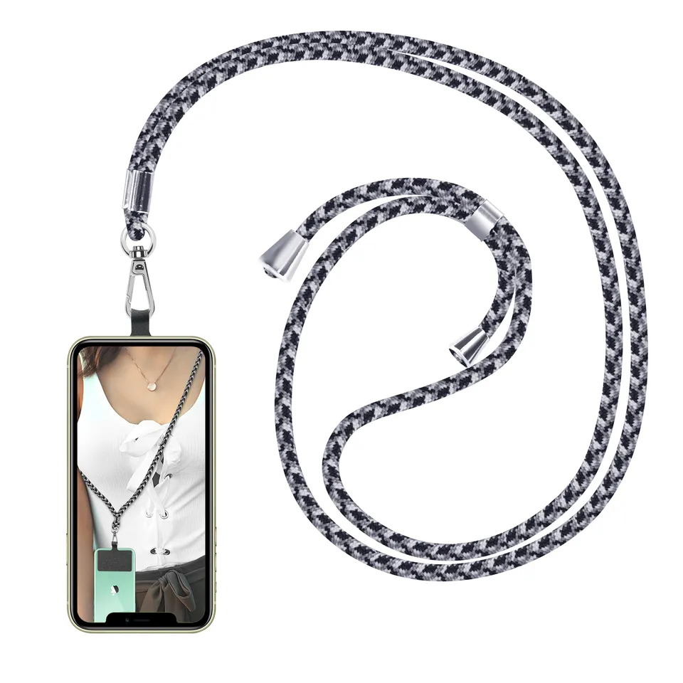 Detachable 2 in 1 Crossbody Handphone Necklace Lanyard Strap Keychain ...