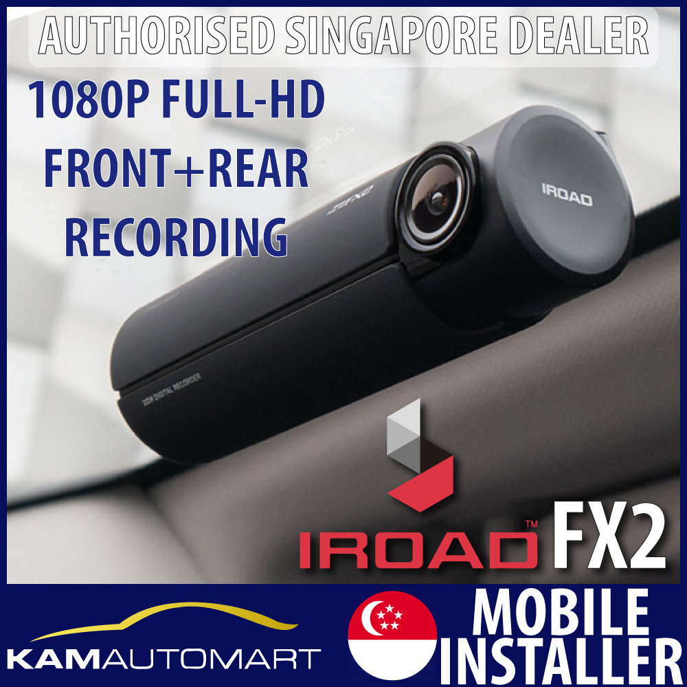 IROAD FX2 Full-HD 1080P Dual Channel Car Recording Dash Camera (KAM ...