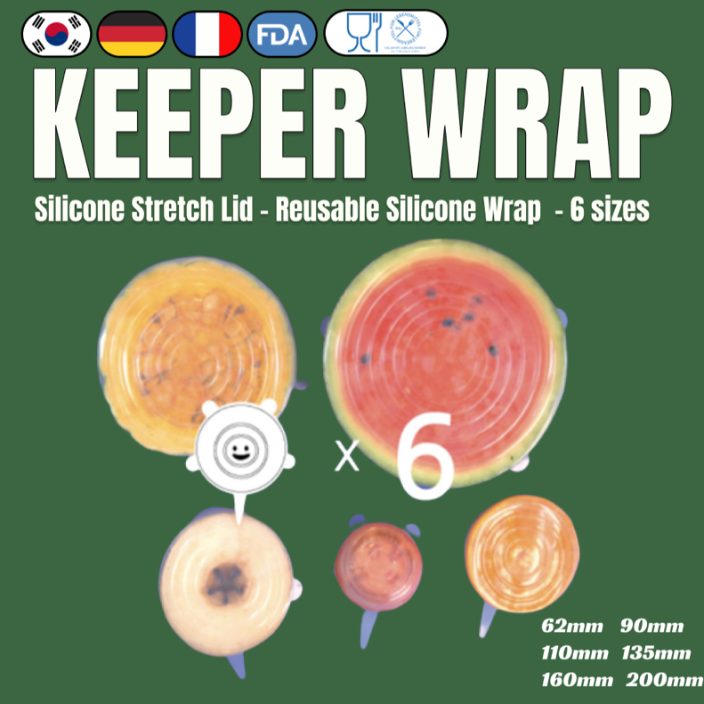Stretch Lid - Silicon Storage | Korea | Reusable, Microwavable, Leak ...
