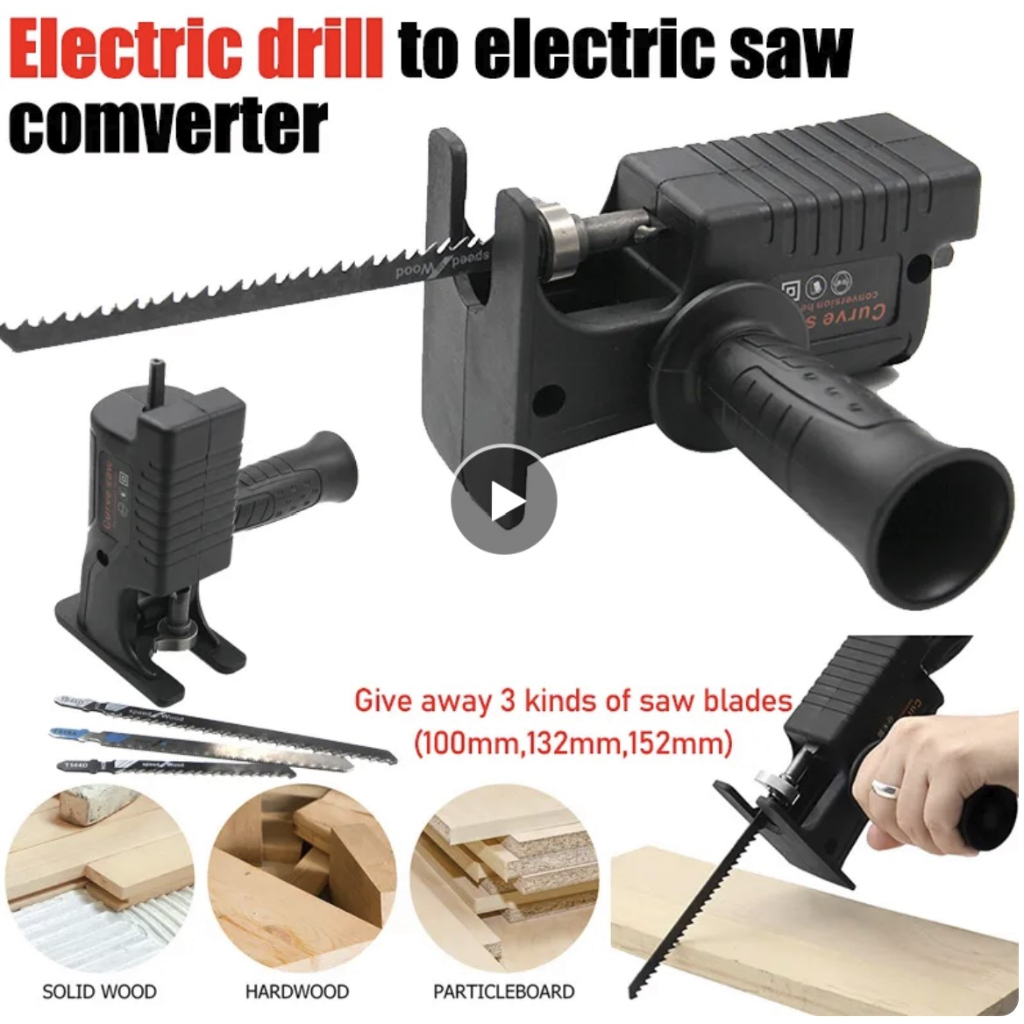 Reciprocating Saw Adapter Electric Drill To Electric Saw Screwdriver ...
