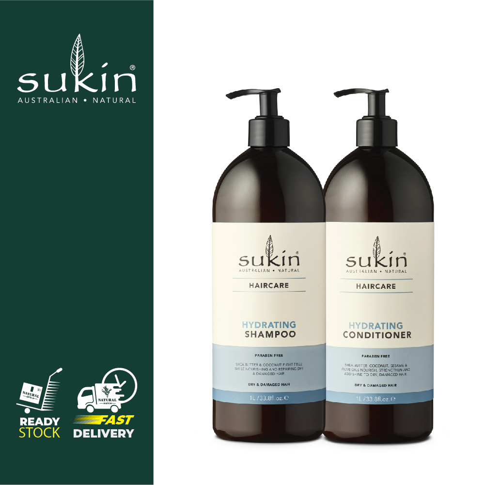 Sukin Hydrating Shampoo (1L) + Hydrating Conditioner (1L) | Shopee ... Sukin Hydrating Shampoo (1L) + Hydrating Conditioner (1L) | Shopee ...