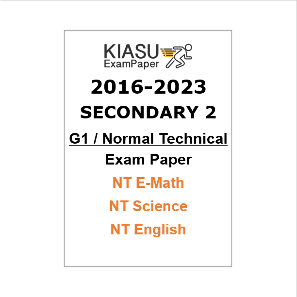 2016-2022 2023 2024 Secondary 2 Sec 2 G1 Normal Technical NT Elementary ...