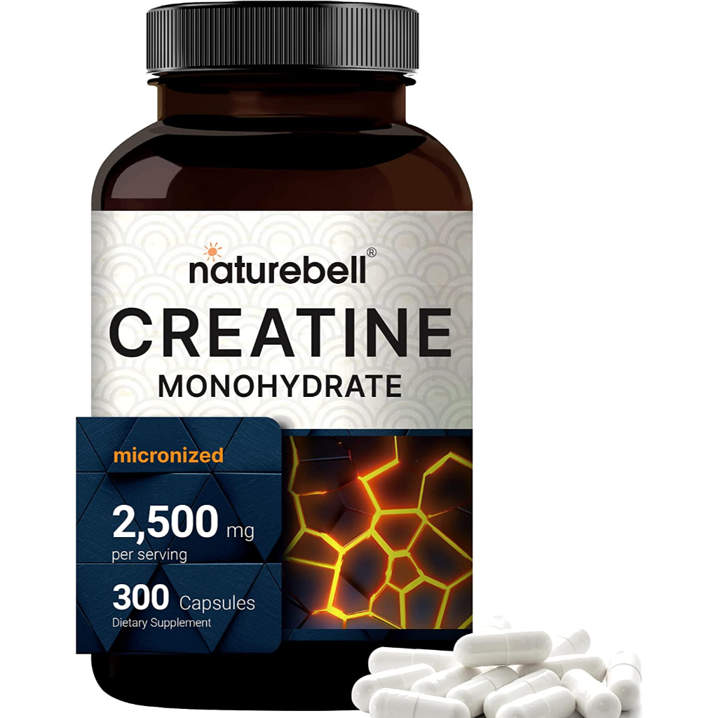 Creatine Monohydrate 2500mg Capsules, 300 Count – Micronized ...