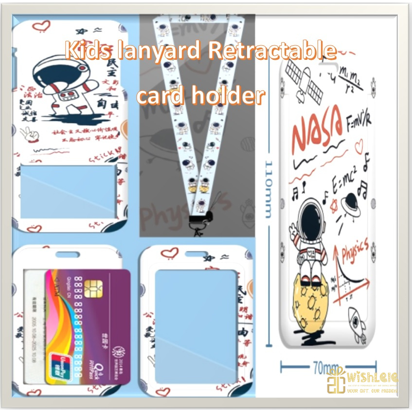 SG Ready Stock | Kids lanyard Retractable card holder | EzLink ID Card ...