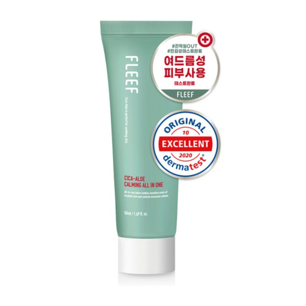 FLEEF All in one Cica-Cal Calming Aloe Vera Cream for Men Vegan ...