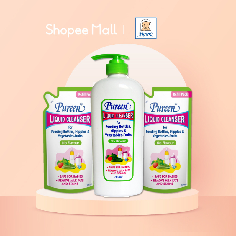 Pureen Liquid Cleanser No Flavour 750ml and 2x600ml Bundle Sale ...
