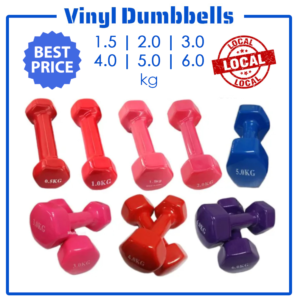 Vinyl Aerobic Ladies Mini Dumbbell | Shopee Singapore