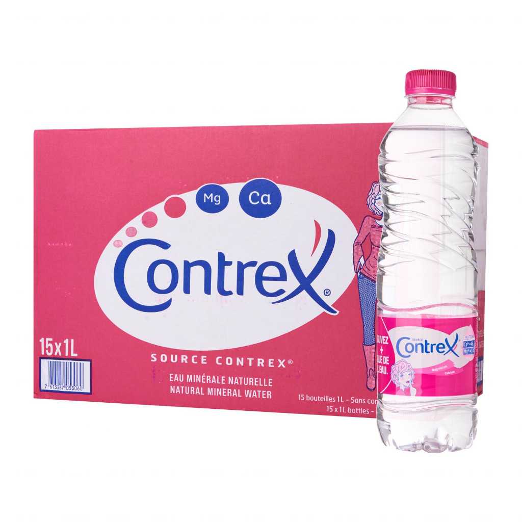 Contrex Natural Mineral Water 15 X 1L - Case/6 X 500ML | Shopee Singapore