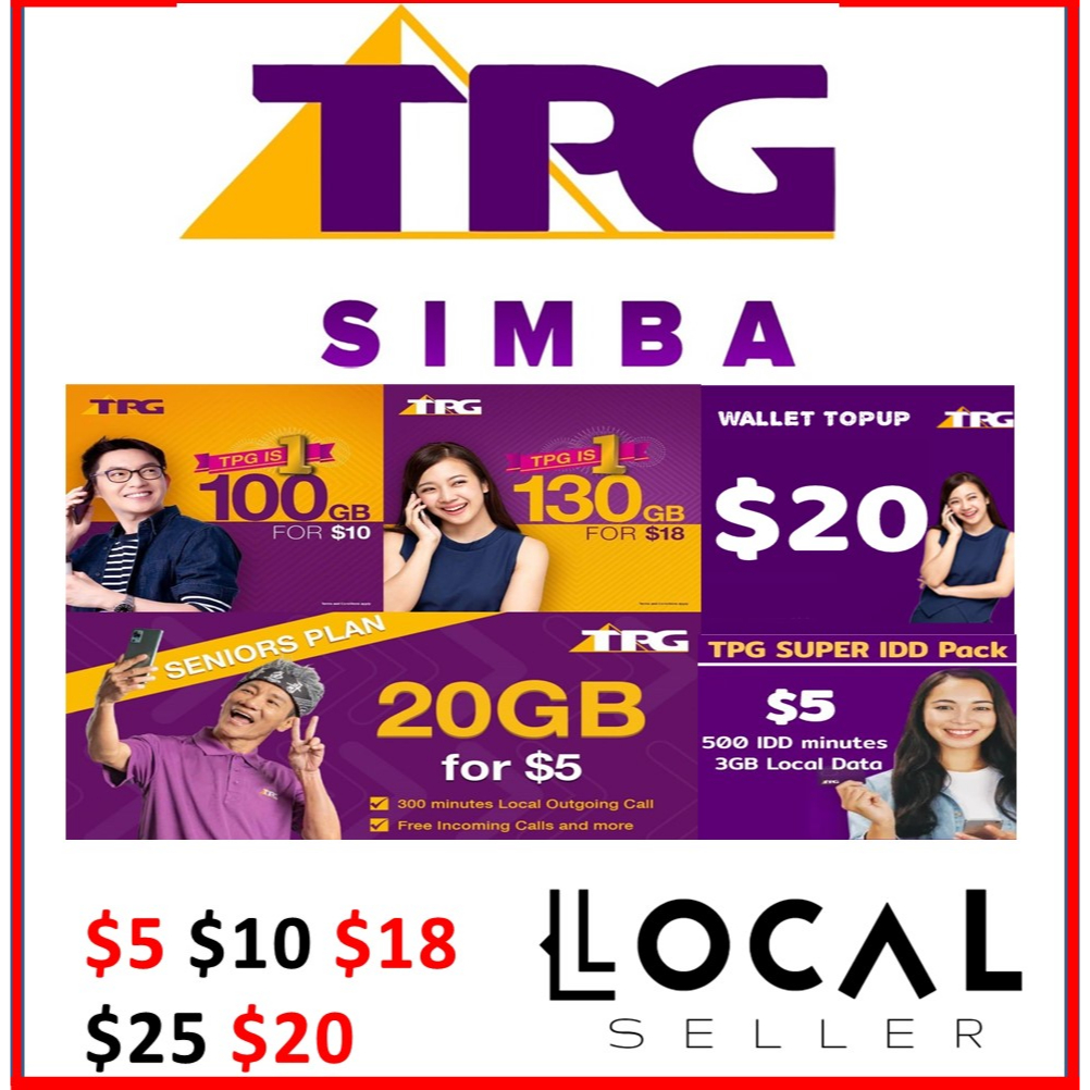 SIMBA / TPG Plan Renew and Top up Main wallet | 100% Customer ...