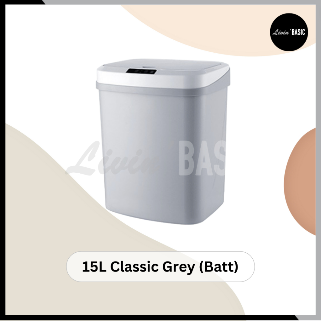 15L Motion Sensor Bin Smart Dustbin / Rubbish Bin / Waste Bin Automatic ...