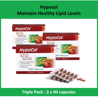 Hypocol 600mg (3 boxes x 90 capsules) | Shopee Singapore