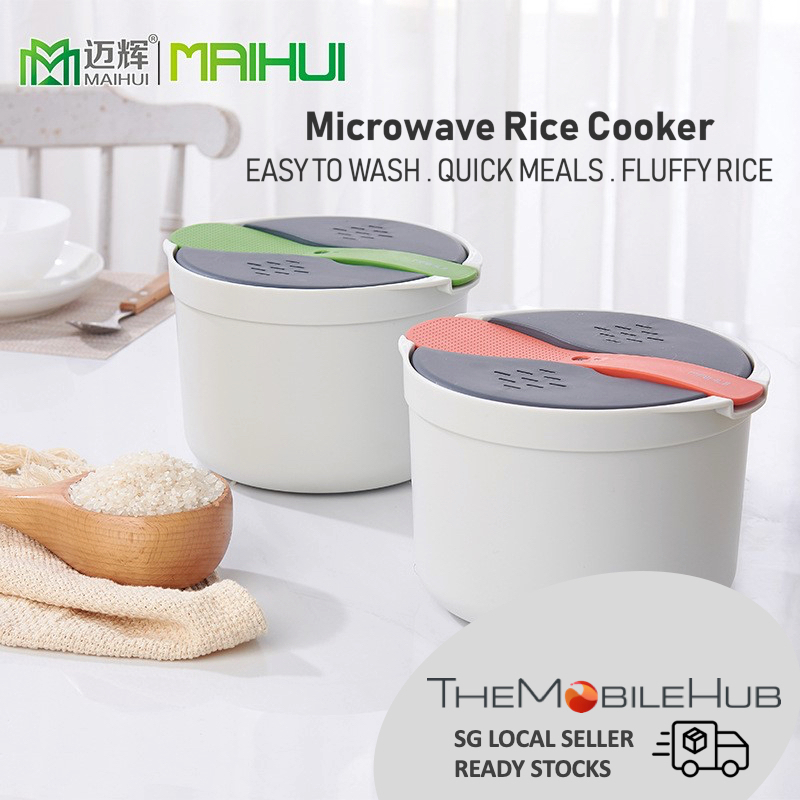 Maihui Microwave Rice Cooker Pot Cooking Rice with Microwave Oven ...