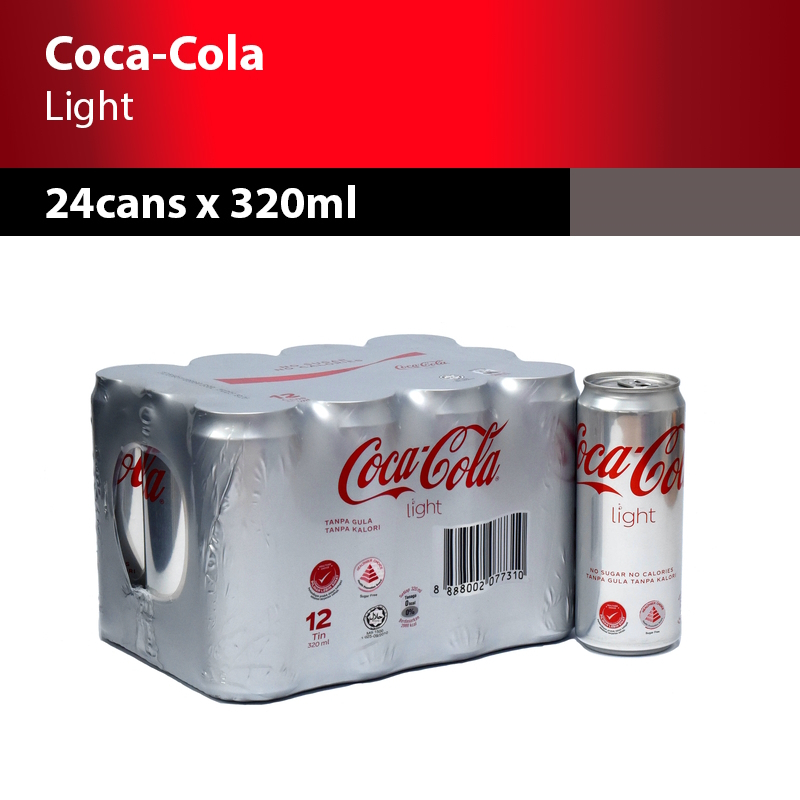 Coca-Cola Light 24 cans x 320ml | Shopee Singapore