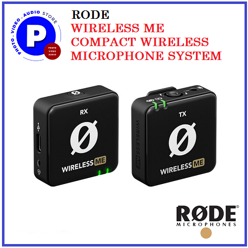 RODE WIRELESS ME COMPACT WIRELESS MICROPHONE SYSTEM (2.4 GHz, BLACK ...