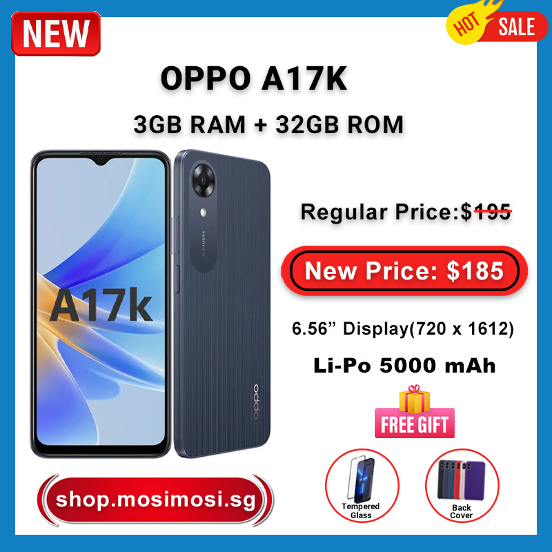 Brand new Oppo A17k 3GB RAM + 32GB ROM Storage A little more than you'd ...