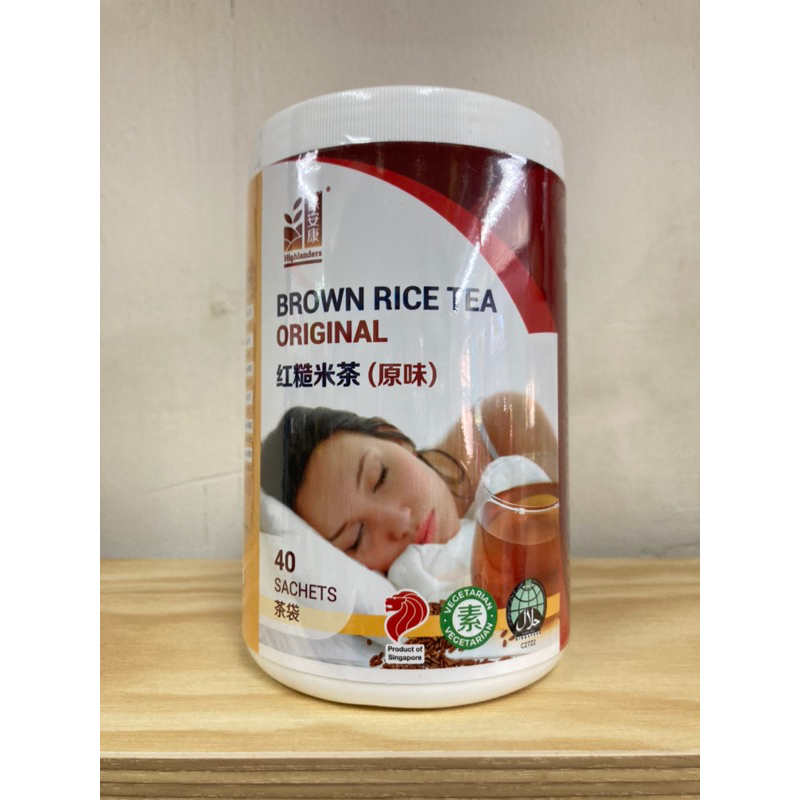HIGHLANDERS Brown Rice Tea/保安康红糙米茶.Product of Singapore.240g ...