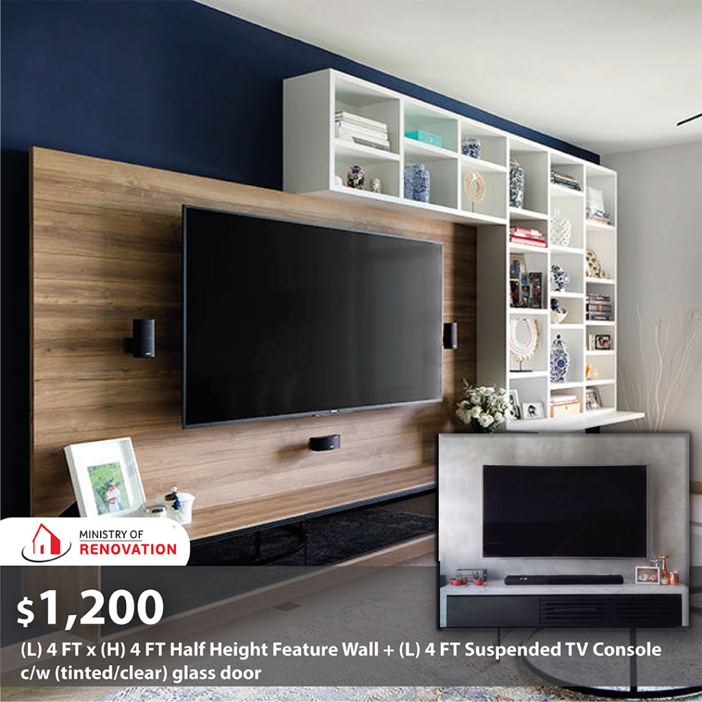 Ministry of Renovation Carpentry HDB Package: (L) 4 FT x (H) 4 FT Half ...