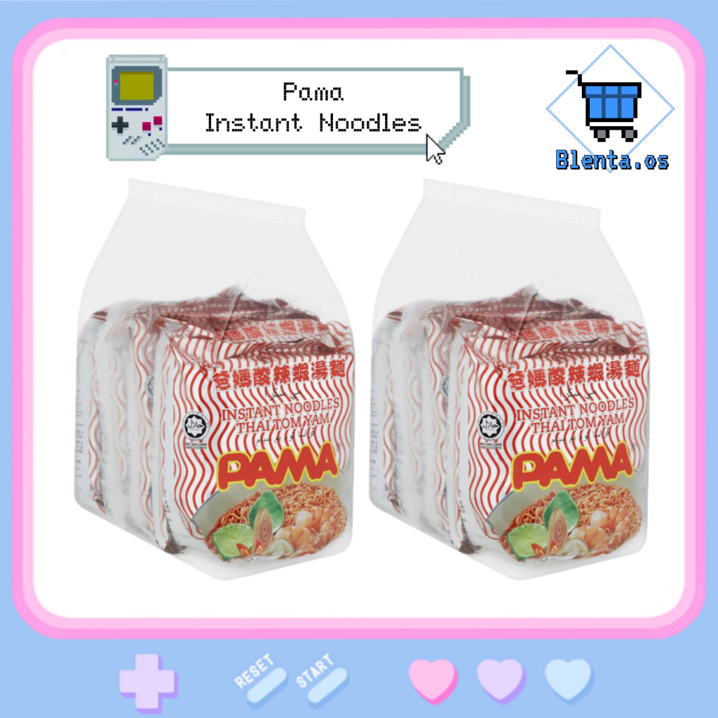 [Bundle of 2]Pama Instant Noodles Thai Tom Yam Soup 55g x 5Packs🔥SG ...