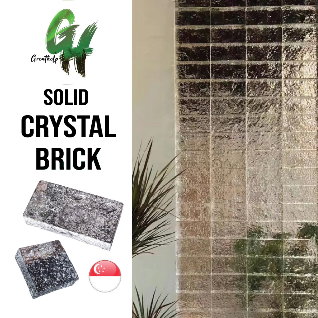 ⭐SG GREATHELP⭐ Solid Crystal Brick Wall Divider Partition Customized ...