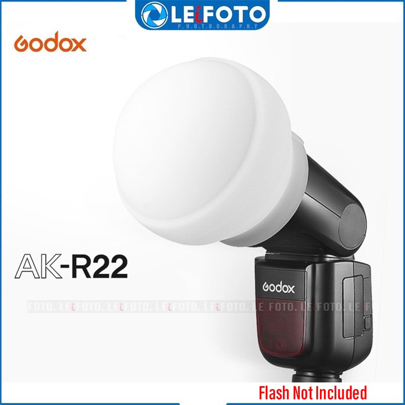 Godox AK-R22 Diffusion Dome Flash Diffuser Modifier for Godox V1C V1N V1S V1O V1F AD100pro ...