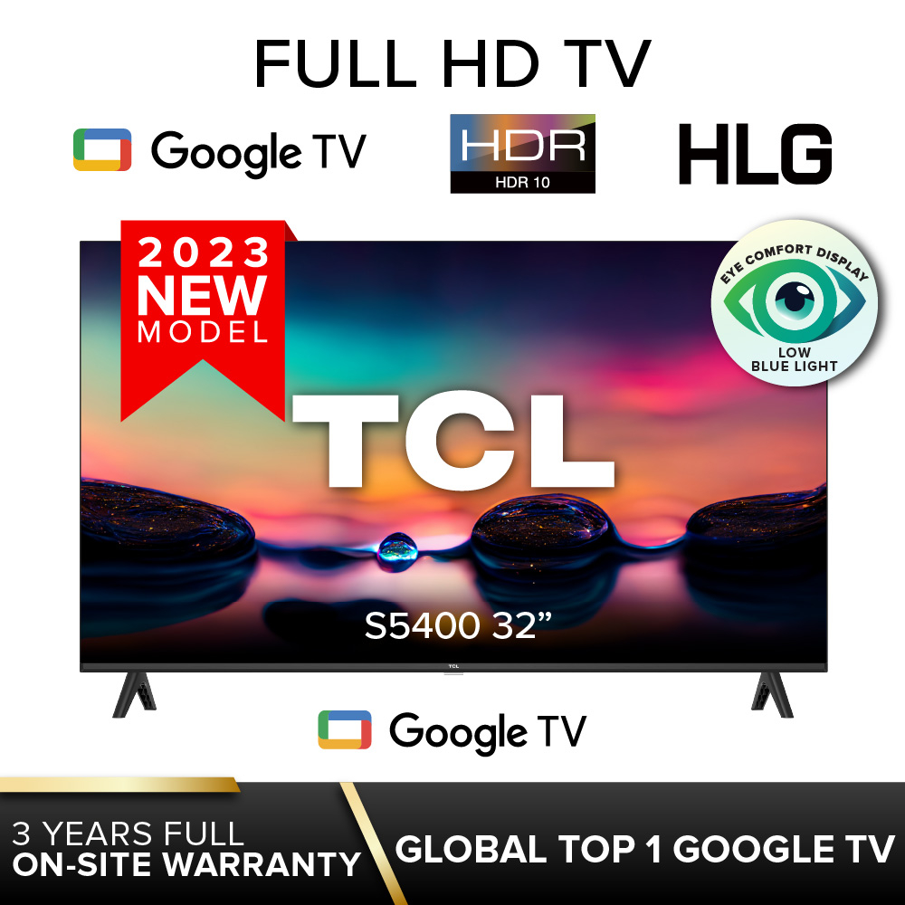 TCL S5400 FHD Smart TV 32 inch | Google TV | Full HD | Shopee Singapore TCL S5400 FHD Smart TV 32 inch | Google TV | Full HD | Shopee Singapore