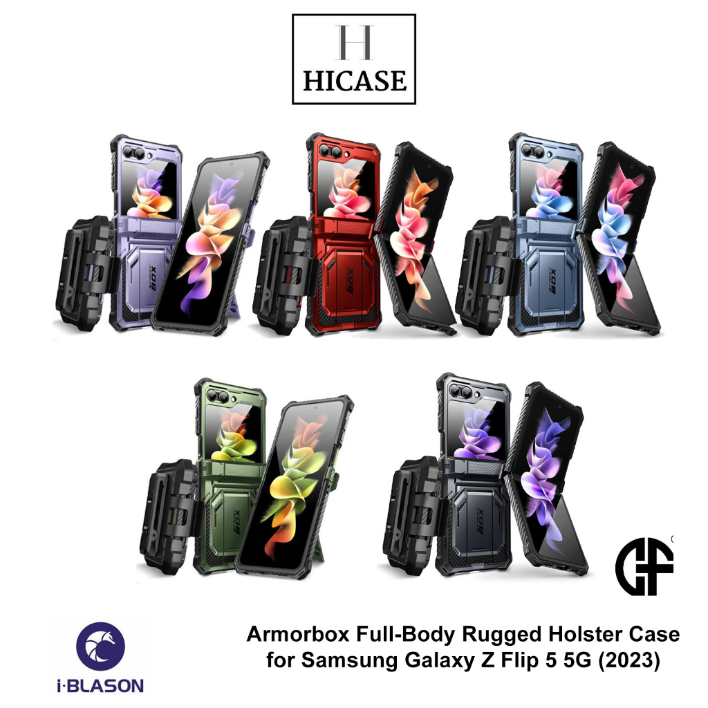 i-Blason Armorbox Full-Body Rugged Holster Case for Samsung Galaxy Z ...