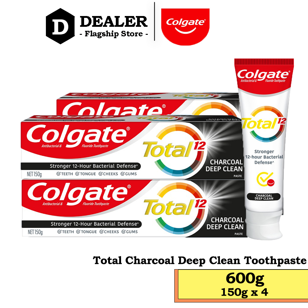 Colgate Total 12 Charcoal Deep Clean Toothpaste Valuepack 150g x4 - Dealer Flagship Store ...