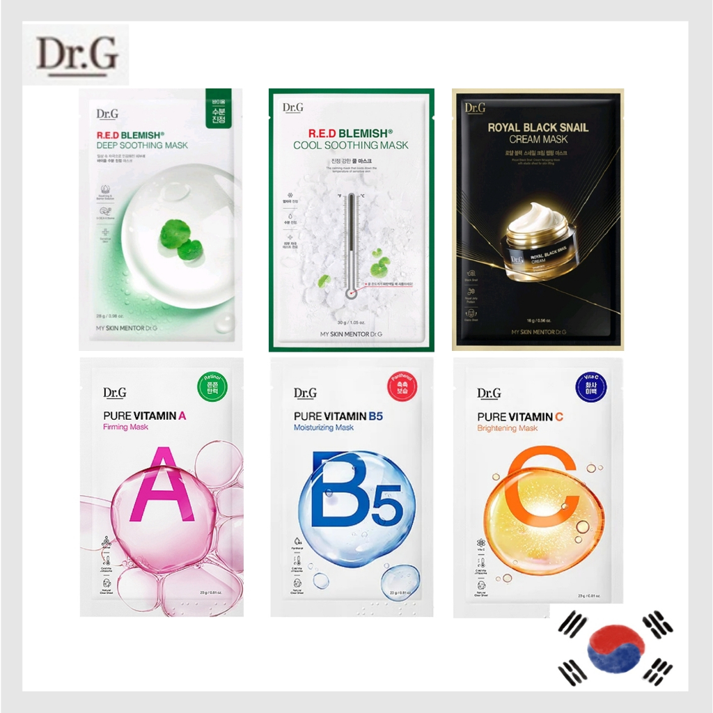 [DR.G]MASK PACK Red Blemish DEEP Red Blemish Cool Soothing Mask Royal ...