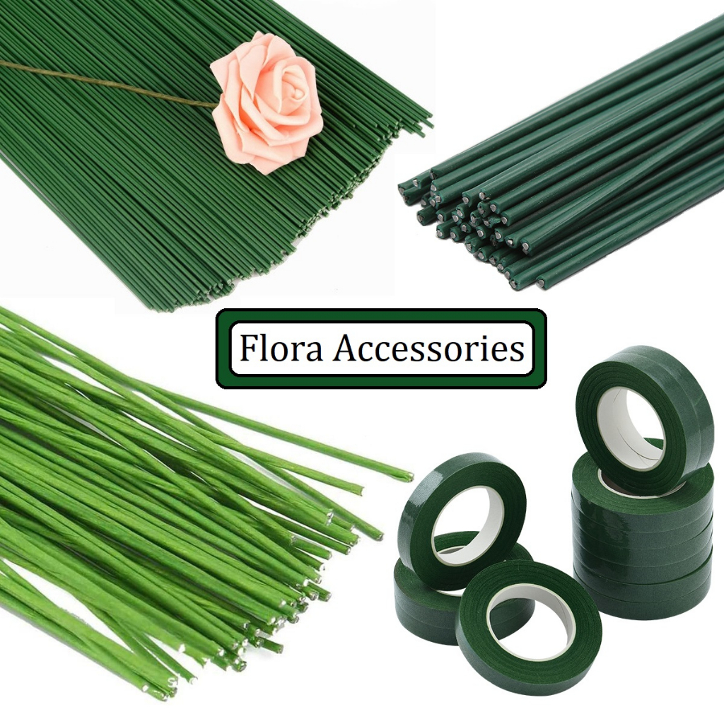 【SG Ready Stock】Flower Stem Iron Flower Stick Floral Extension Wire ...