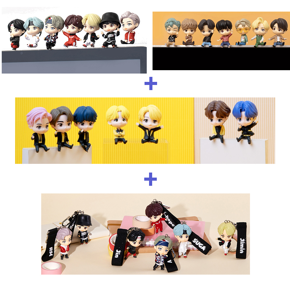 [Korea] BTS (Bangtan boys) 3 Monitor Figure"Magic Door + Dynamite + Butter" + 1 Keyring SET ...