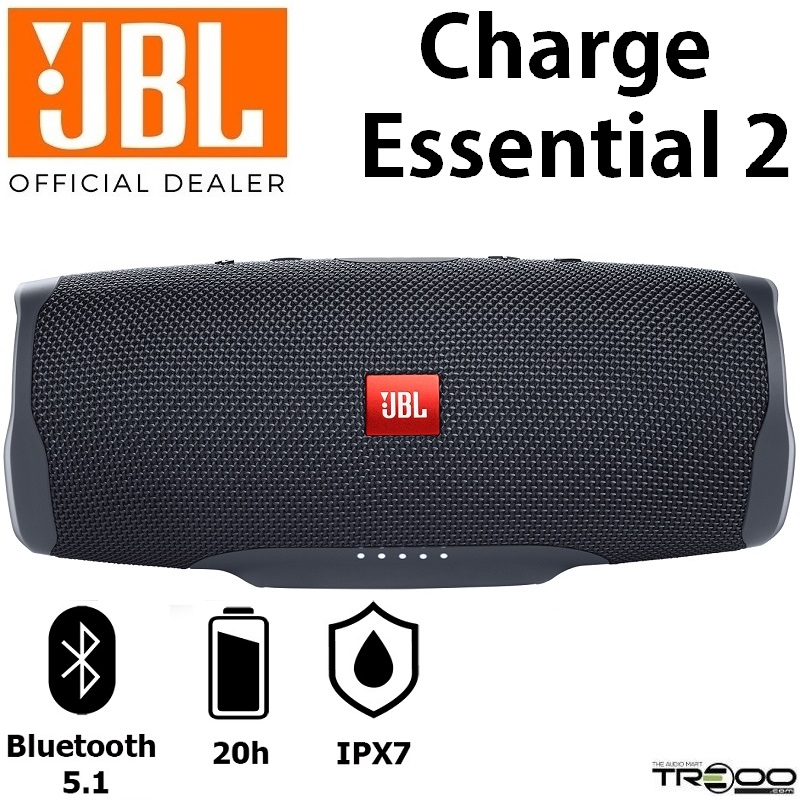 JBL Charge Essential 2 Waterproof Wireless Bluetooth Portable Speaker ...